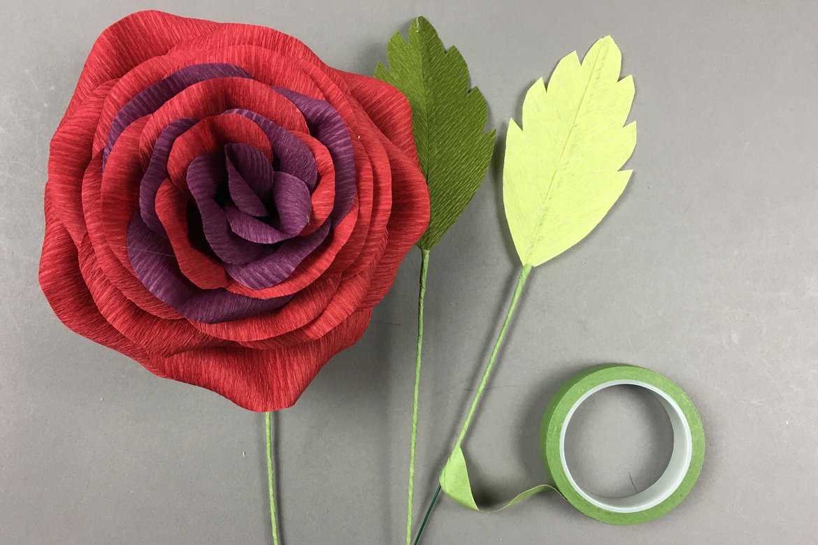 DIY Crepe Paper Garden Rose BridalGuide